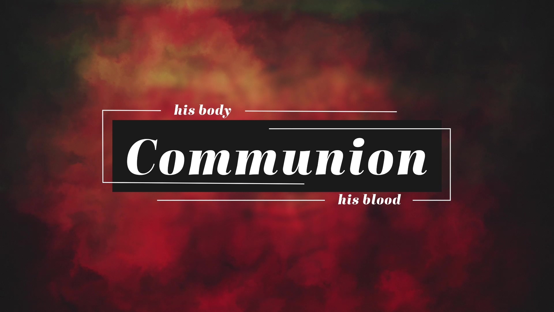 Cloudy Textures Communion | Motion Video Background