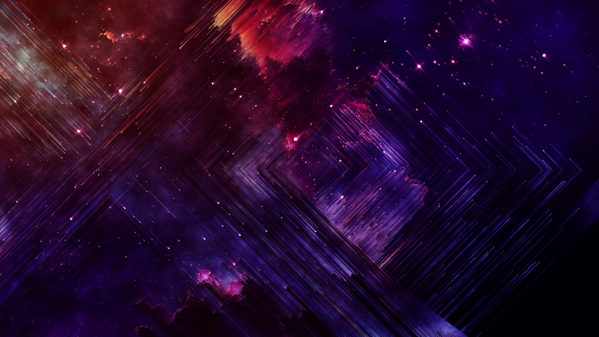 Line Clouds Align | Motion Video Background