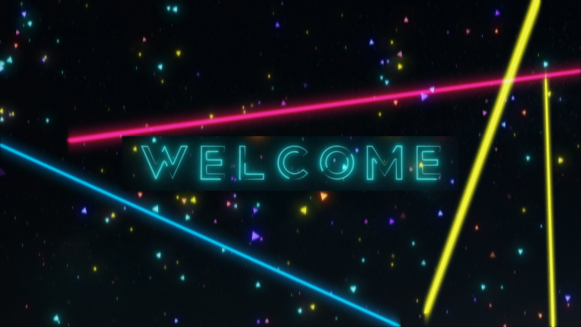 Neon Glow Welcome Motion Background | The Skit Guys