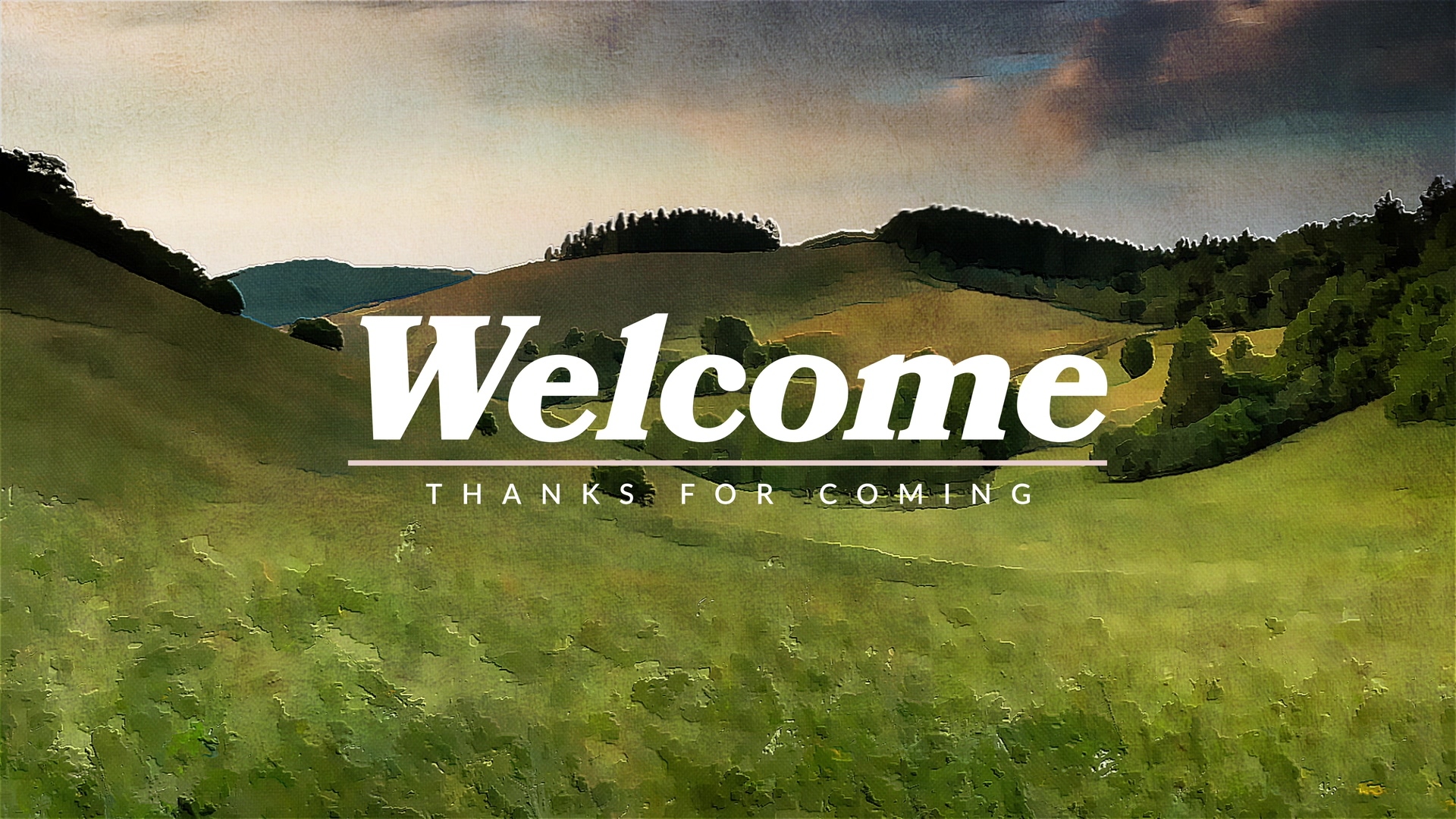 Painted Nature Welcome | Motion Video Background