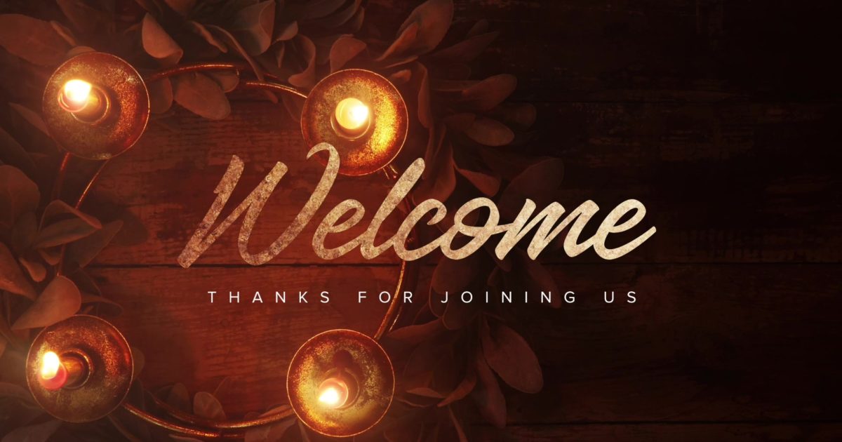 Advent Gold Welcome Still Background
