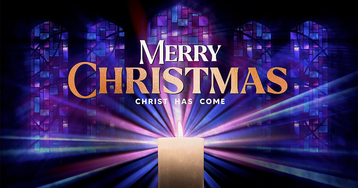 Advent Stained Glass Merry Christmas Still | Still Background
