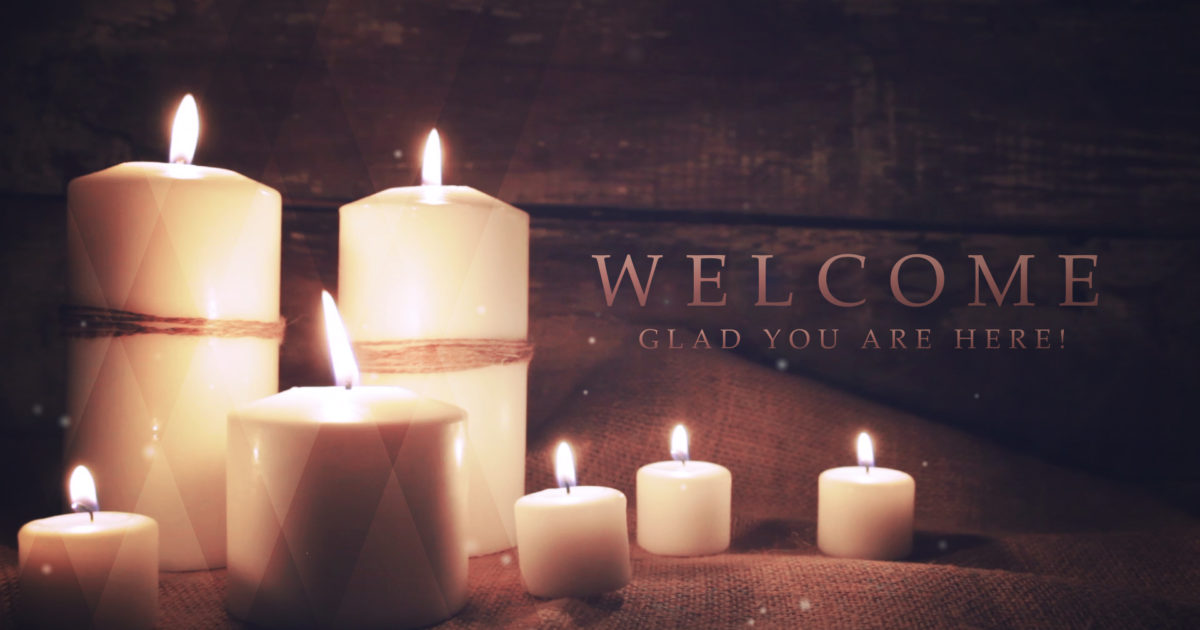 Advent Candles Welcome Still Background