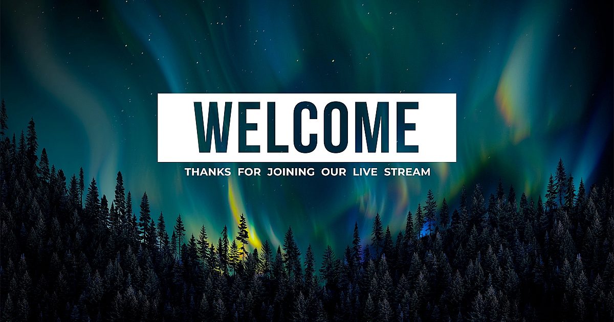 Aurora Glow Stream Welcome Still | Still Background