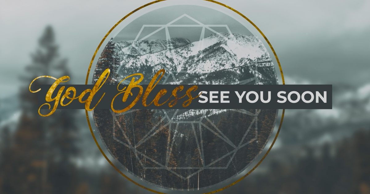 Beautiful Winter God Bless Graphic | Still Background