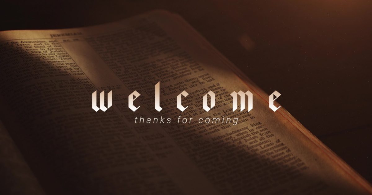 Bible Welcome Still | Still Background
