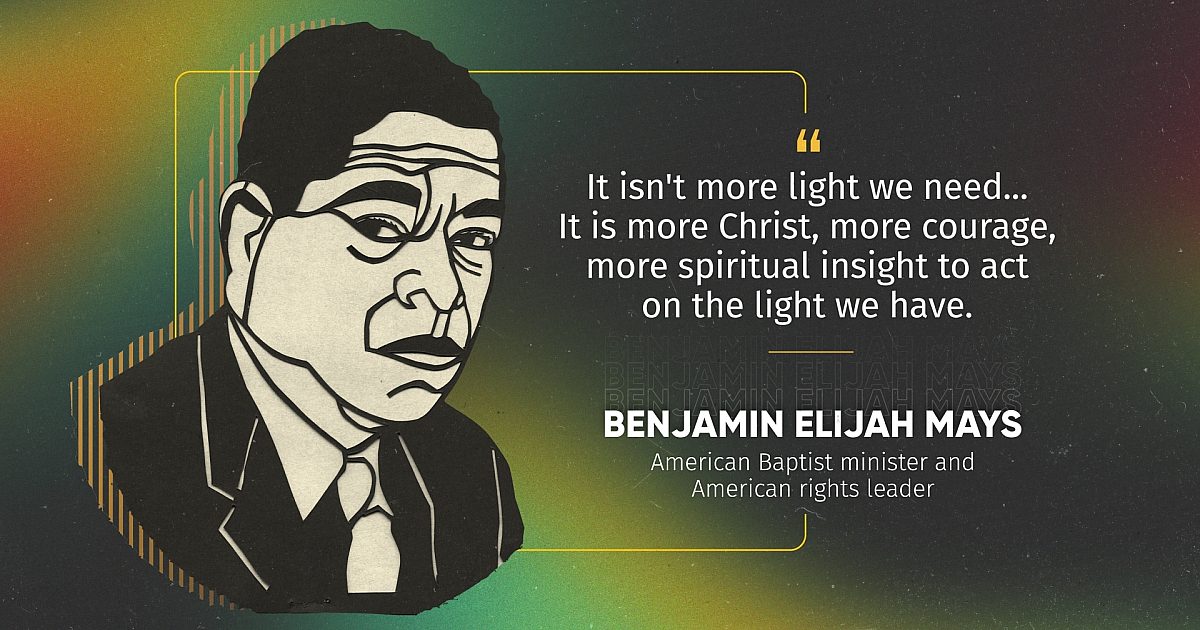 Black History Month Inspiration Benjamin Elijah Mays | Still…