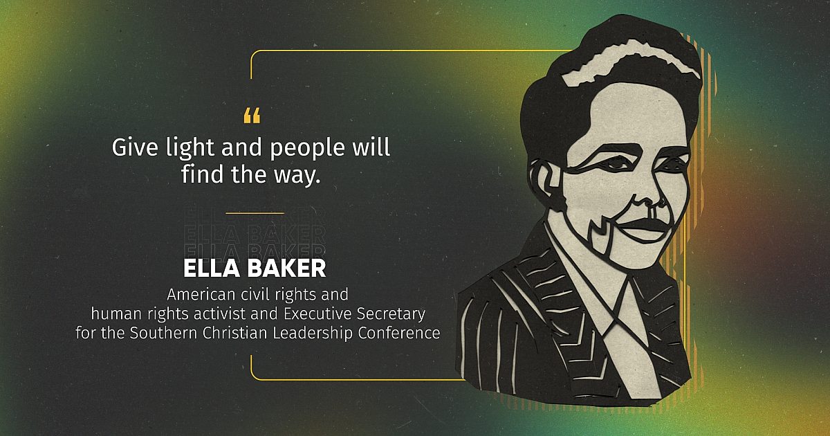 Black History Month Inspiration Ella Baker | Still Background