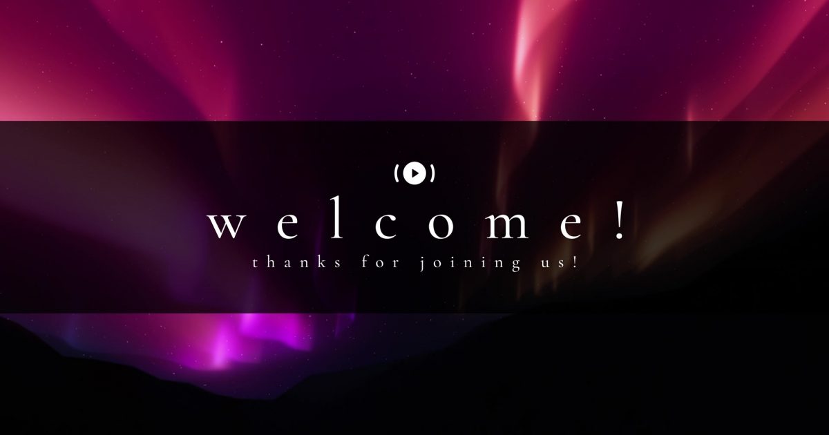 Borealis Welcome Stream Still | Still Background