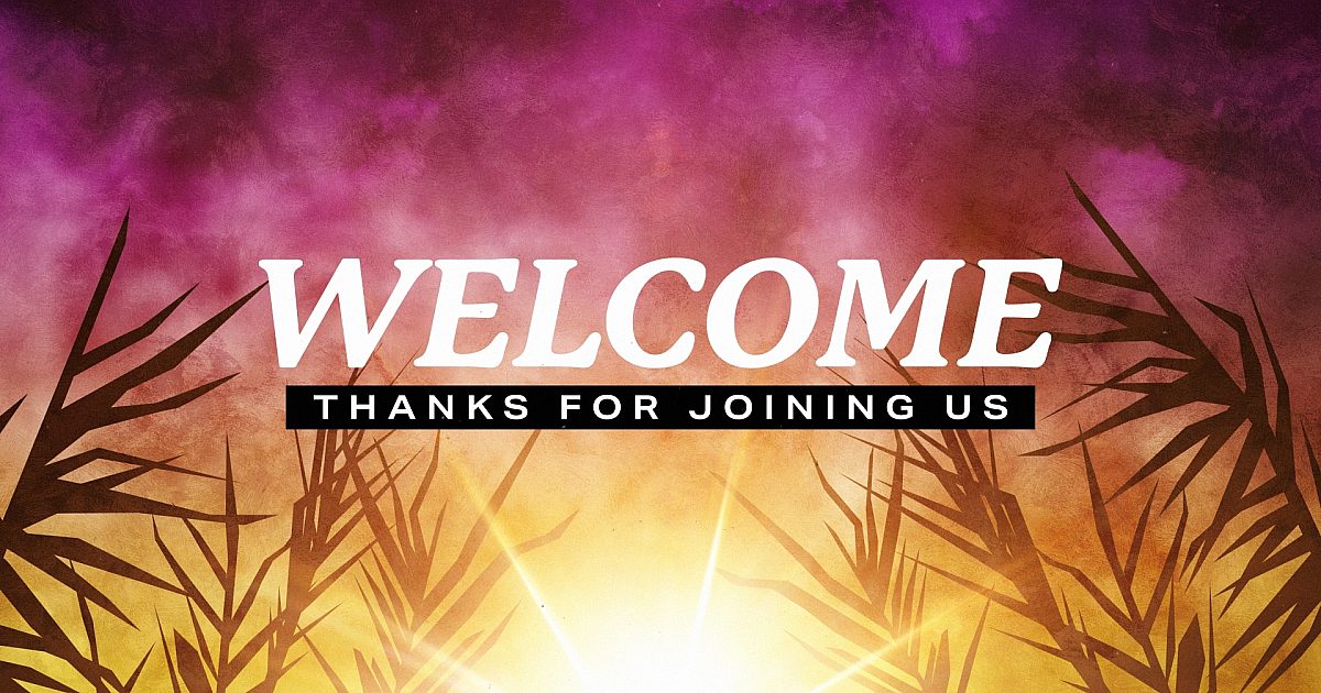 Bright Palm Sunday Welcome | Still Background
