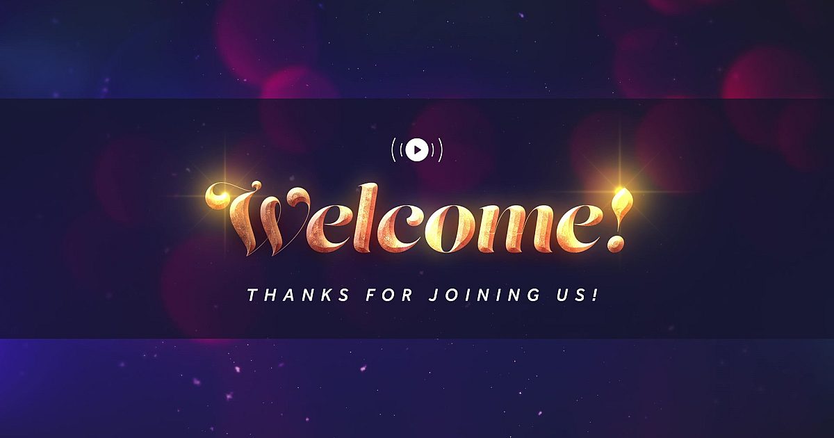Christmas Flourish Welcome Stream Still | Still Background