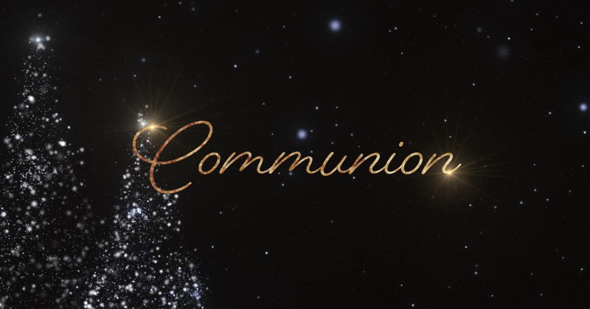 Christmas Glow Communion Still Background