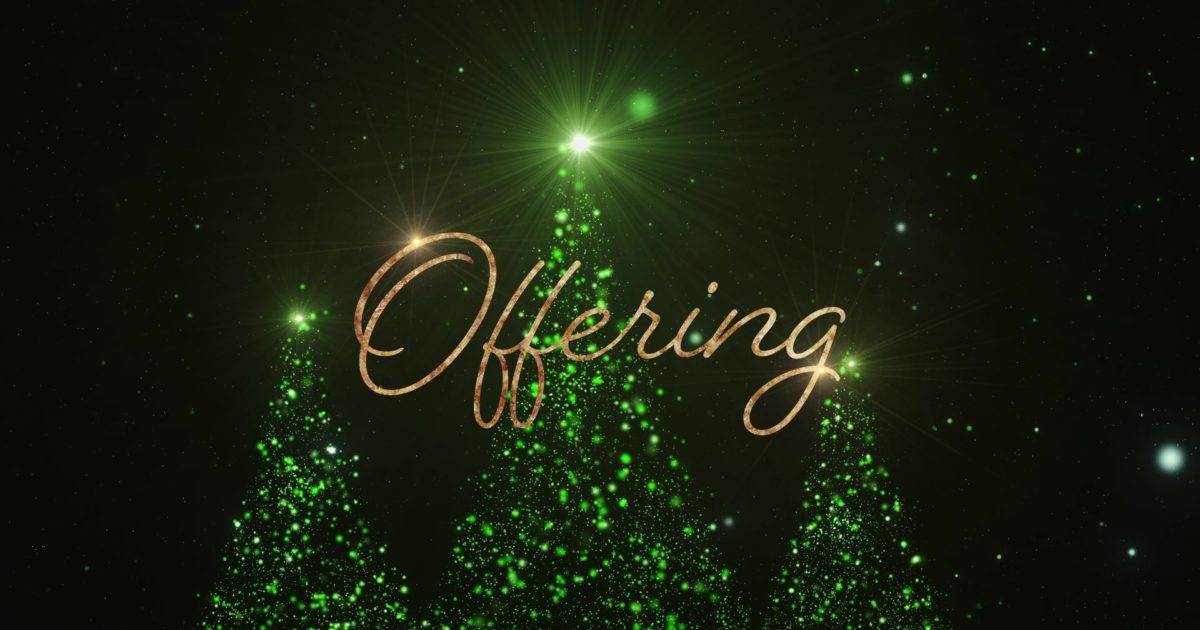 Christmas Glow Offering Still Background