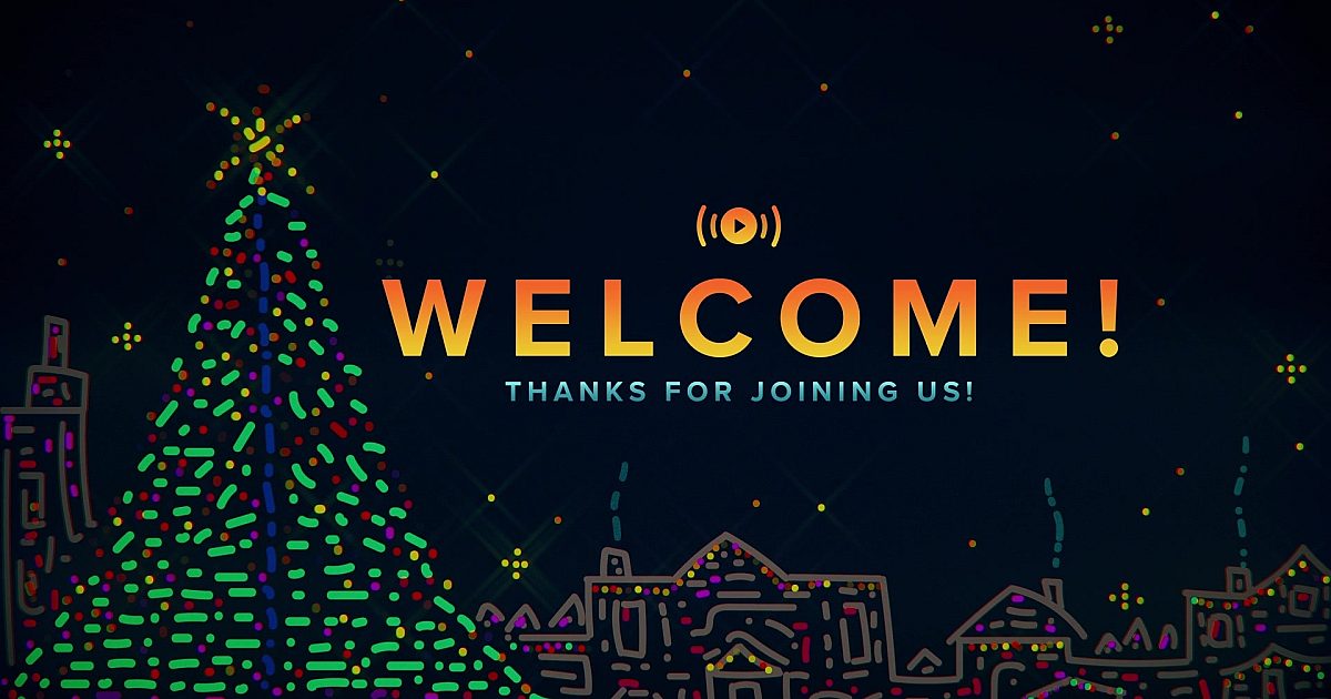 Christmas In Lights Welcome Stream Still | Still Background