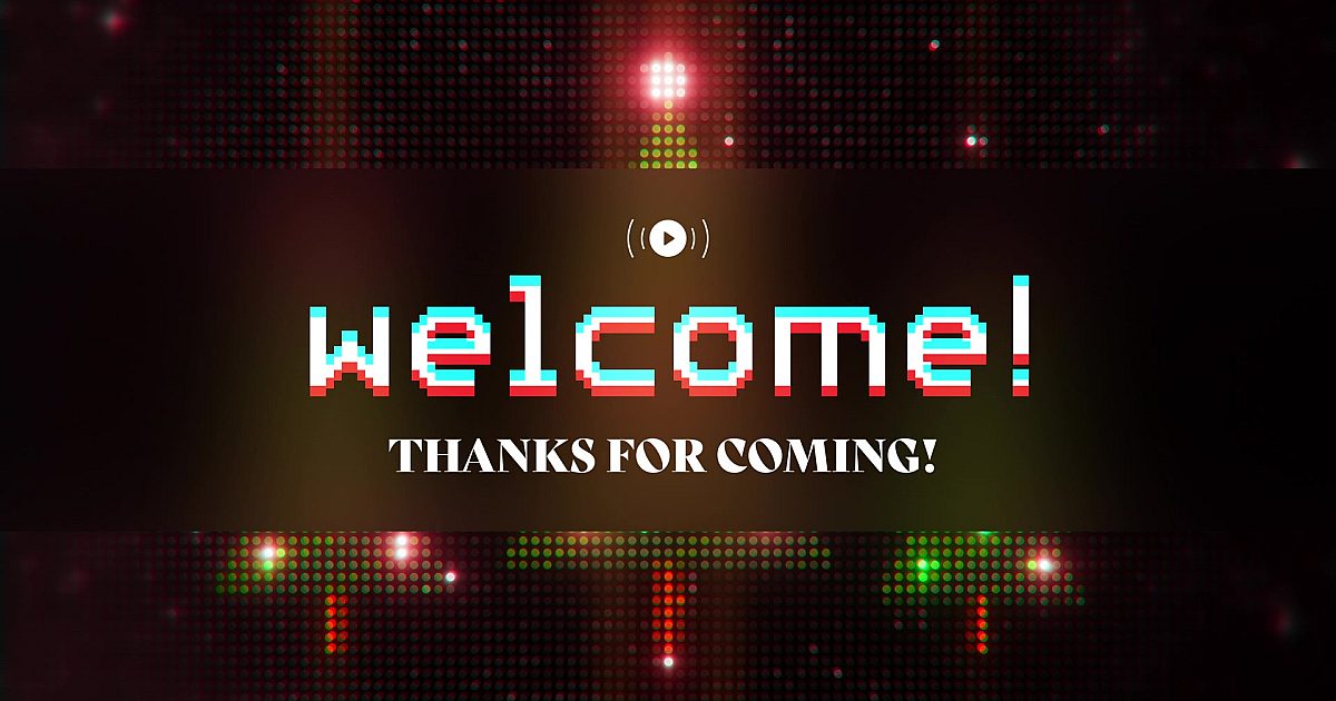 Christmas Leds Welcome Stream Still | Still Background