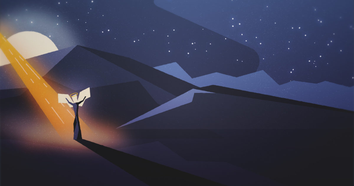 Christmas Night Angel Still | Still Background