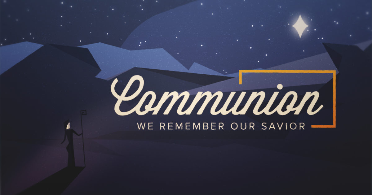 Christmas Night Communion Still Background