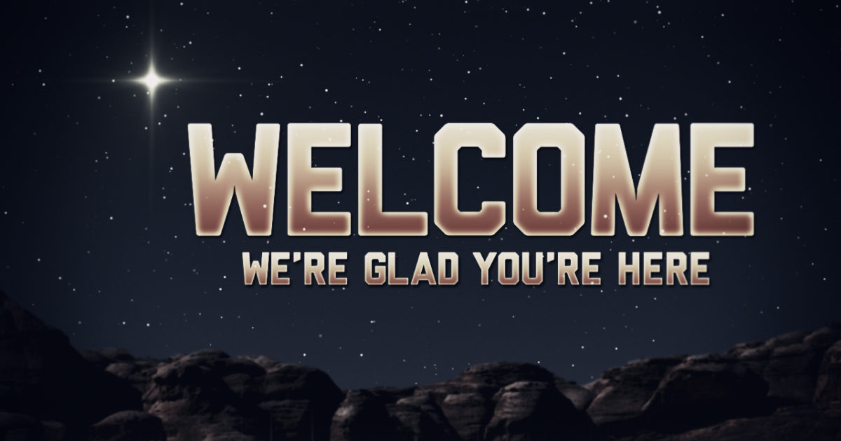 Christmas Night Welcome Still Background