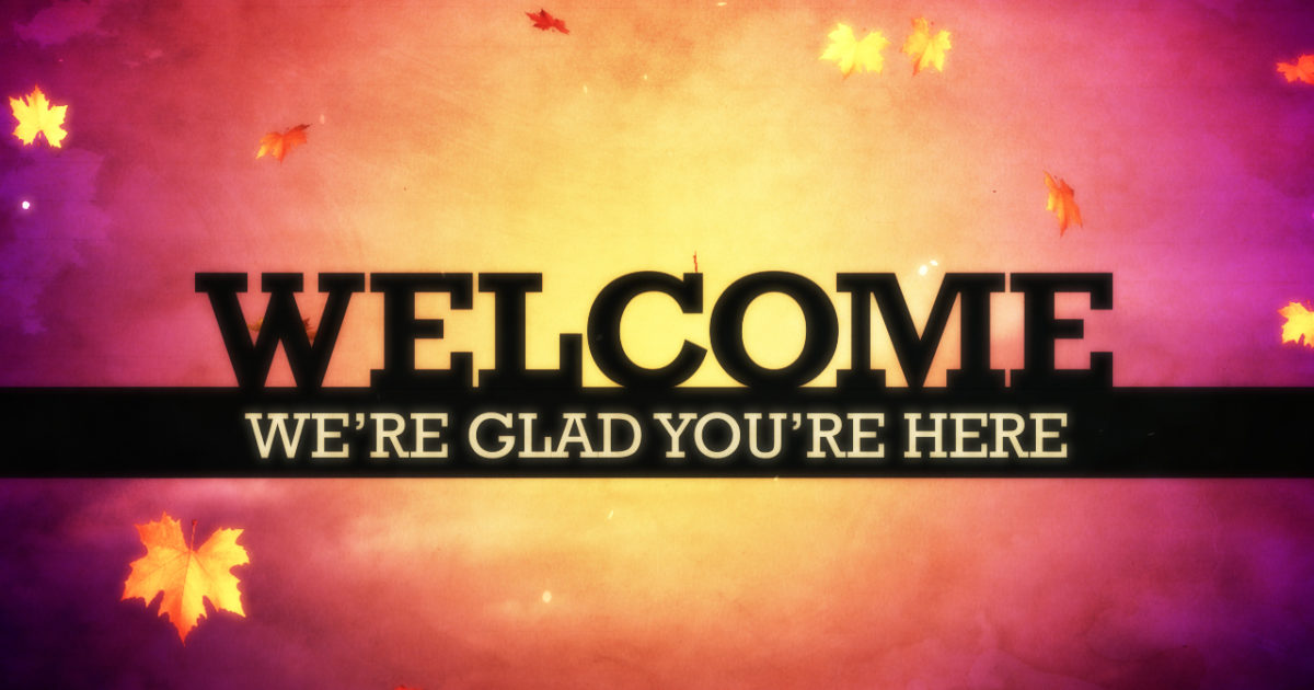 Clouds and Leaves Welcome | Still Background