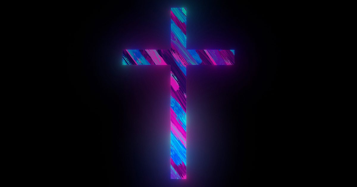 Color Brush Cross | Still Background