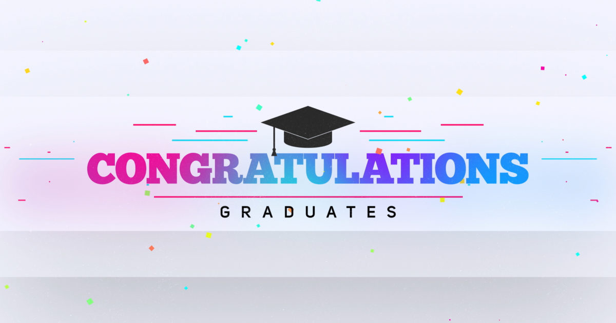 Colorful Graduation Title Still Background
