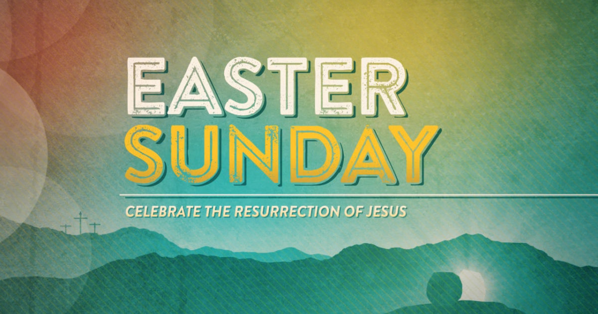 Colorful Easter Sunday Title 01 Still | Still Background