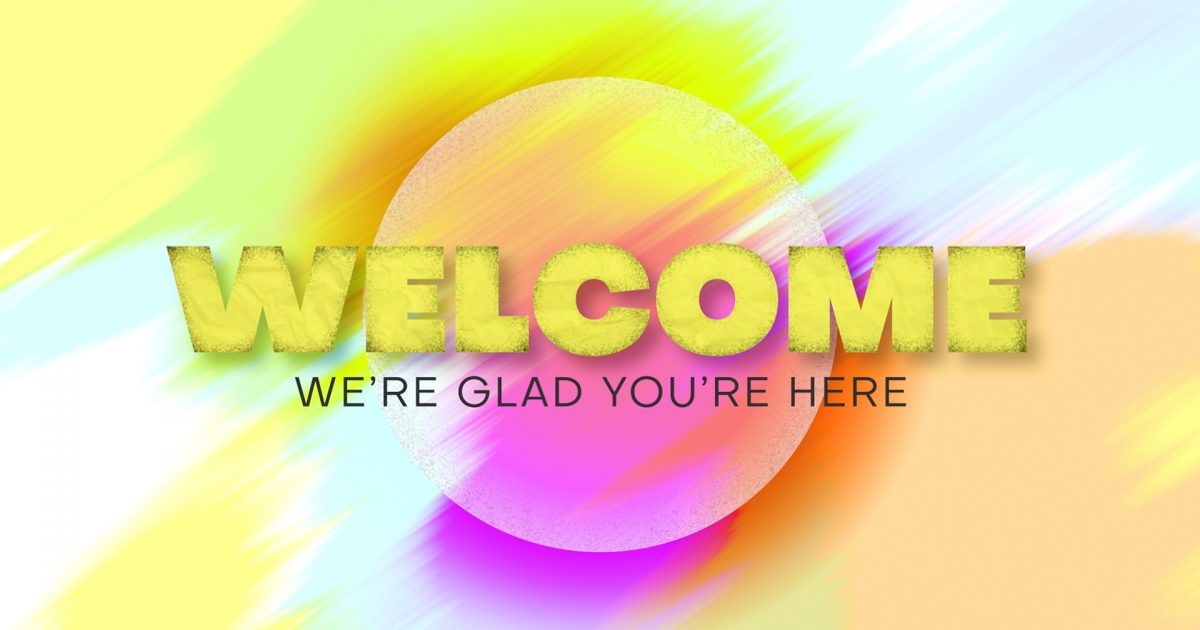Colorific Easter Welcome Graphic | Still Background