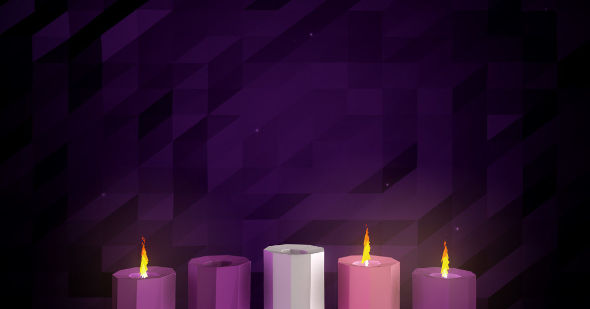 Digital Advent Candles Week 3 | Still Background