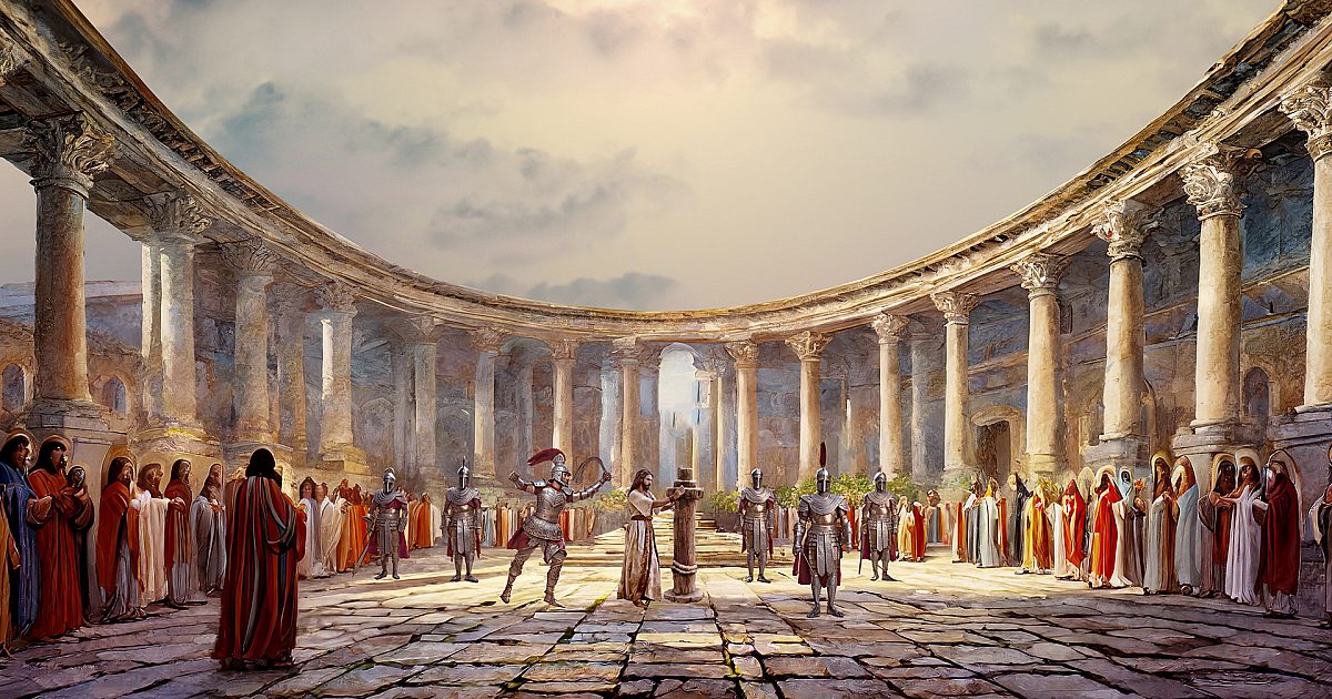 Easter Story Roman Courtyard 2 Lashes Still | Still Background