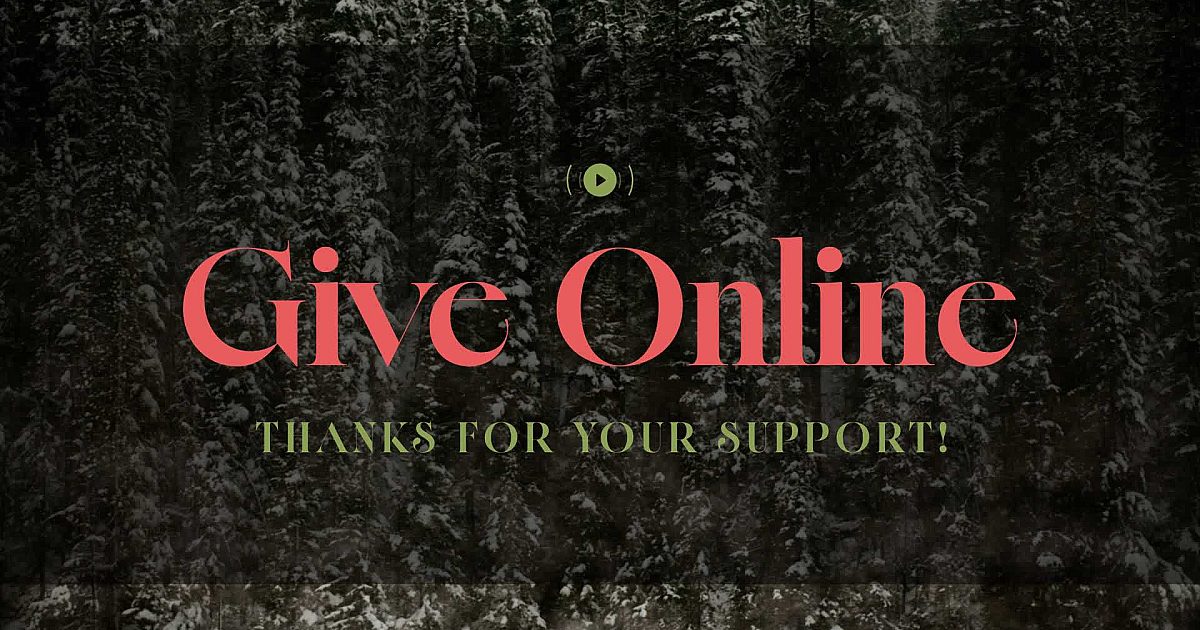 Evergreen Give Stream Still | Still Background