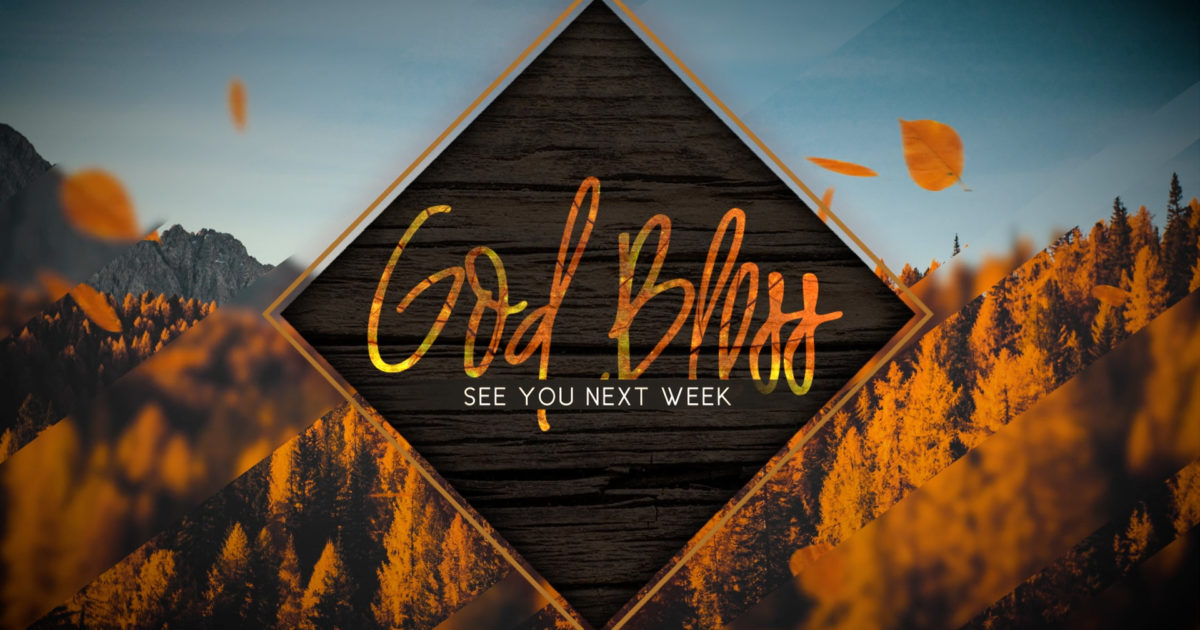 Falling Autumn God Bless Still Background