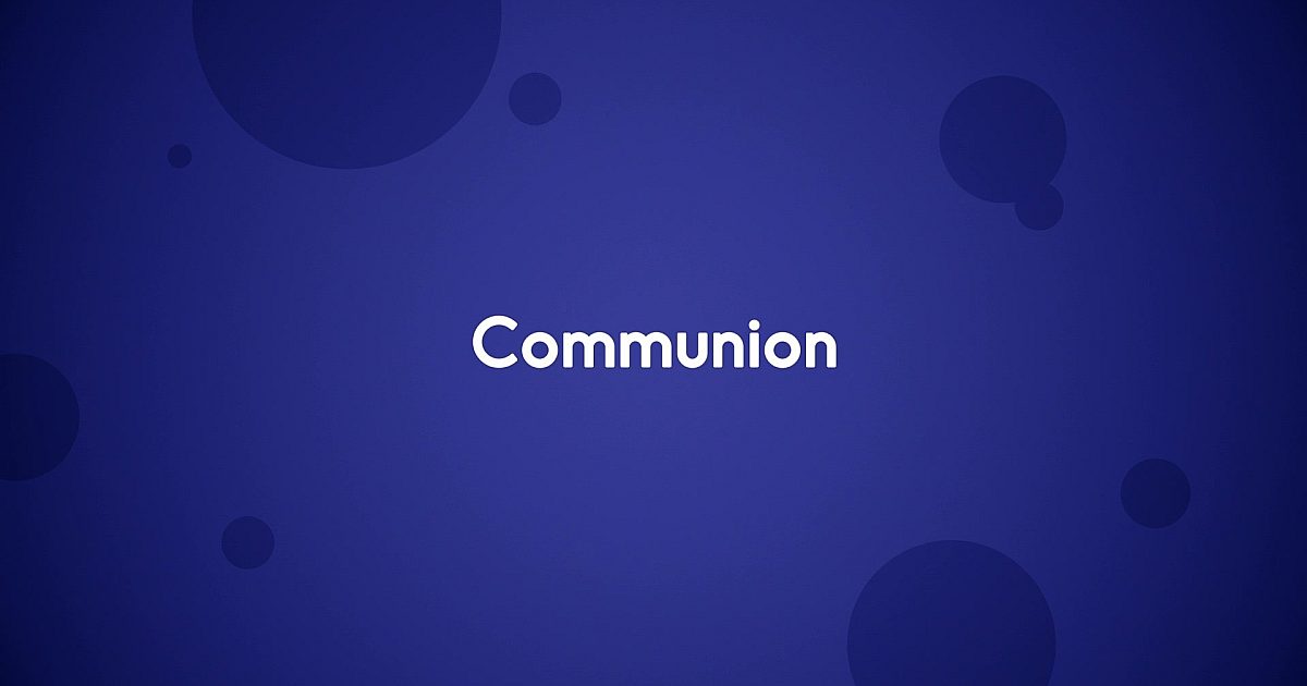 Floating Circles Communion Still | Still Background