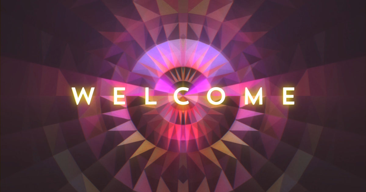 Geometric Glow Welcome | Motion Video Background