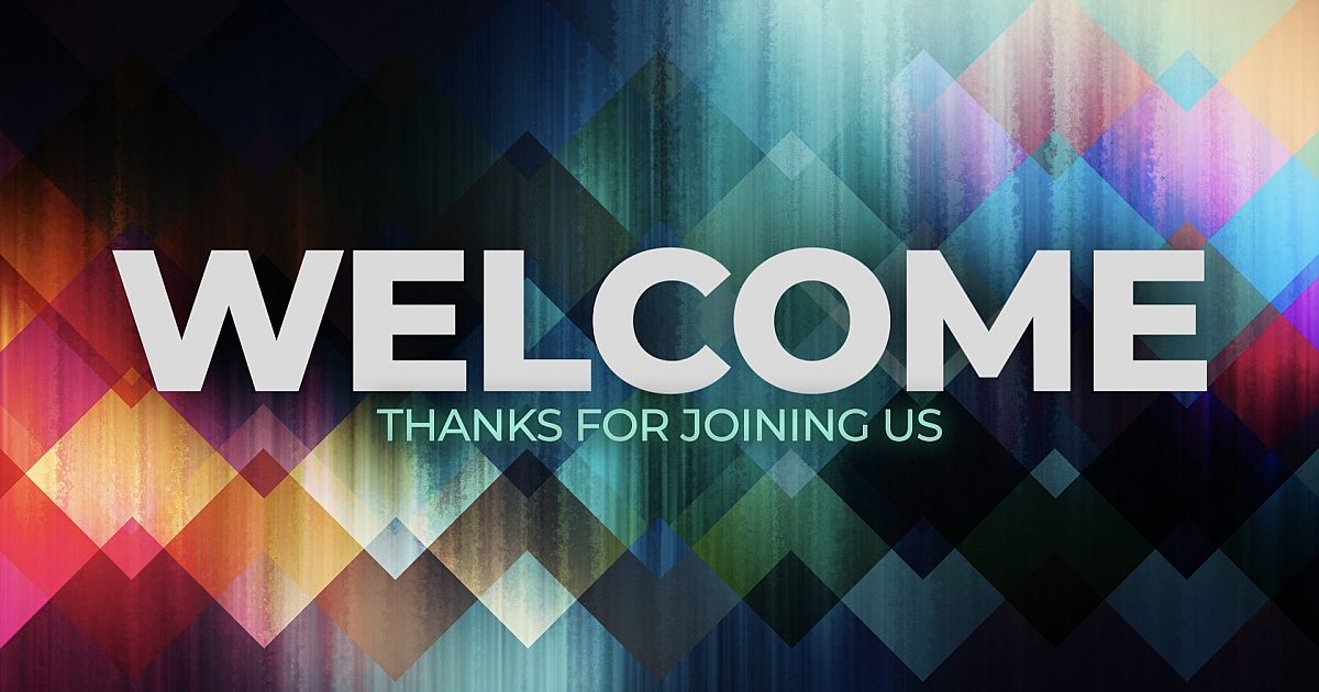 Geometric Welcome Graphic | Still Background