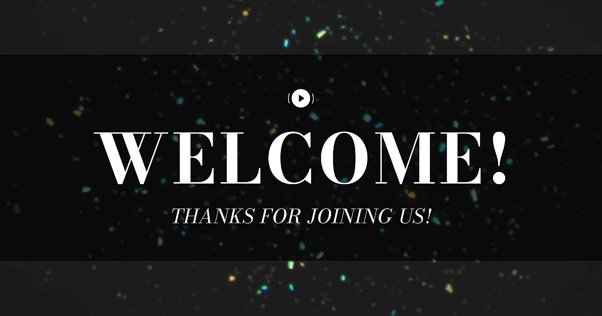 Glitterific New Year Welcome Stream Still | Still Background