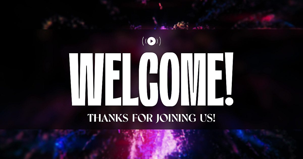 Glow Shower Welcome Stream Still | Still Background