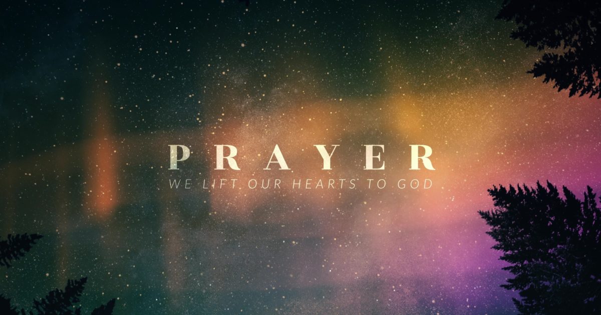 Heavenly Lights Prayer Still Background