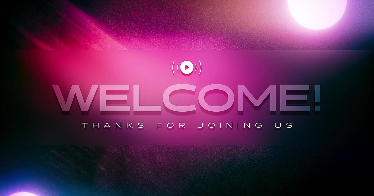 Hidden Motion Welcome Stream Still | Still Background