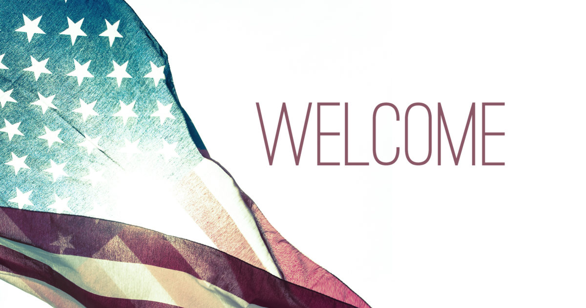 Independence Flag: Welcome | Still Background