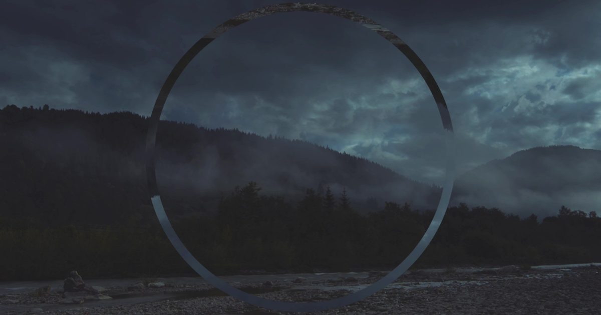 Misty Mountain Dark Still Background