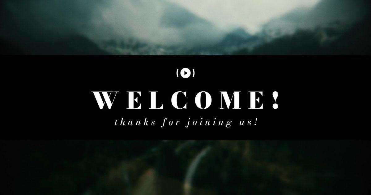 Moody Aerial Welcome Stream Still | Still Background