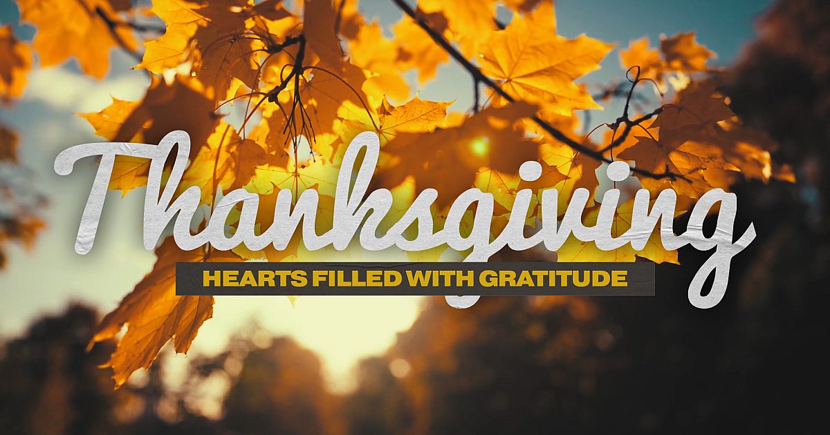 Moving Fall Thanksgiving Graphic | Still Background