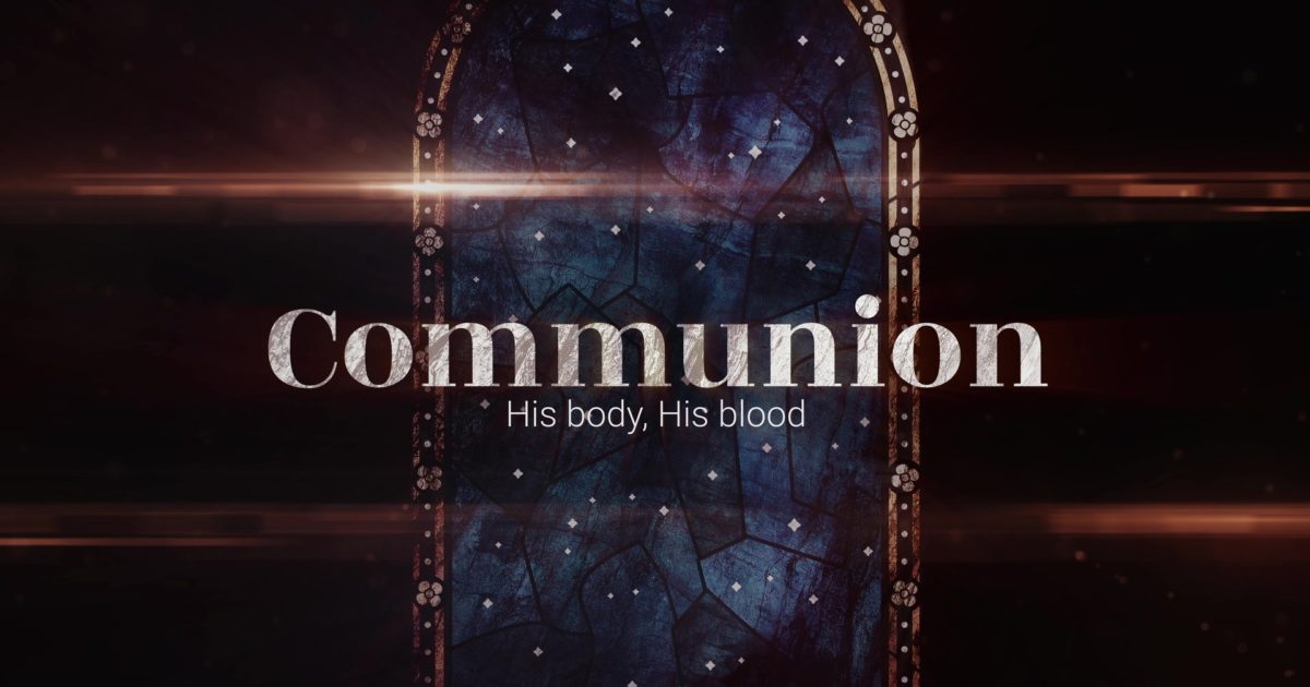 Nativity Glass Communion Still Background