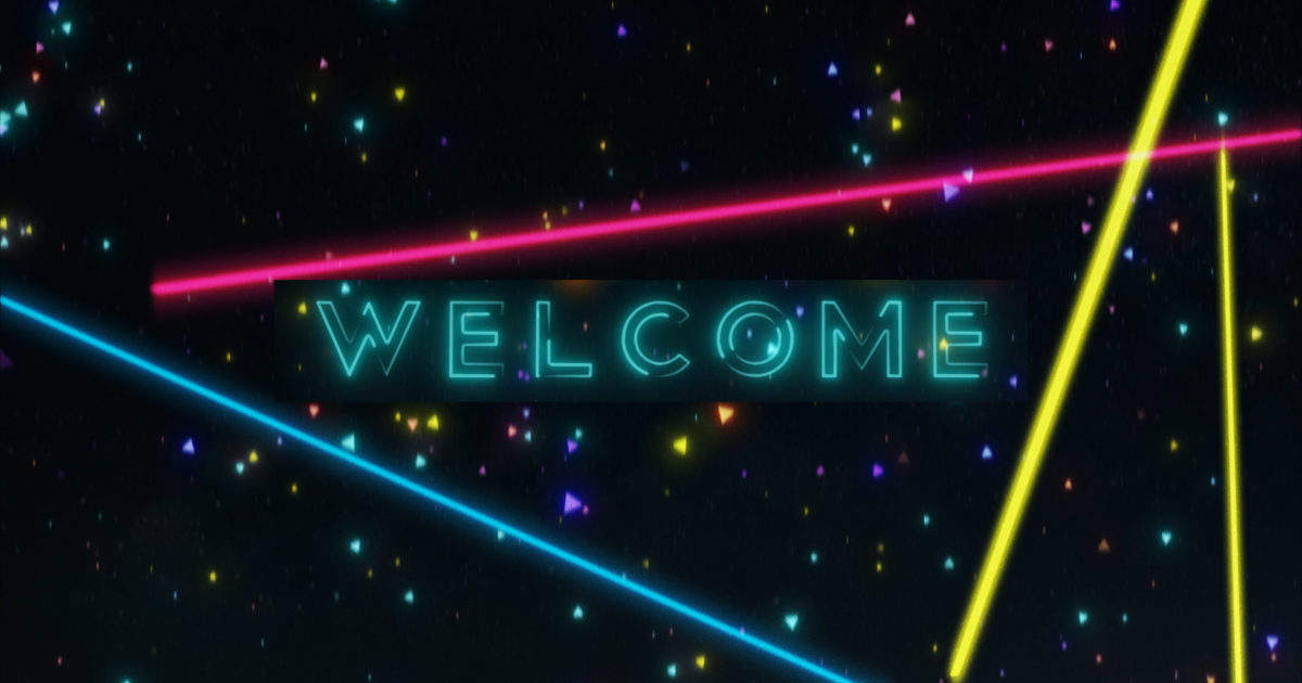 Neon Glow Welcome | Motion Video Background