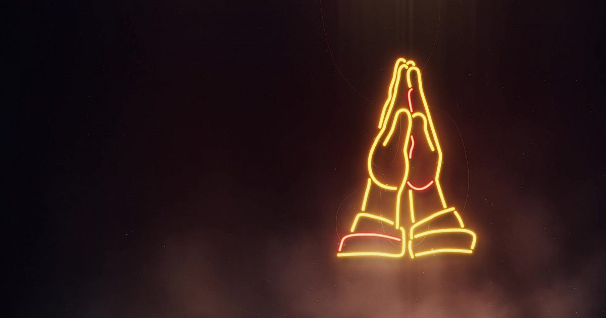 Neon Prayer Oremus Still | Still Background