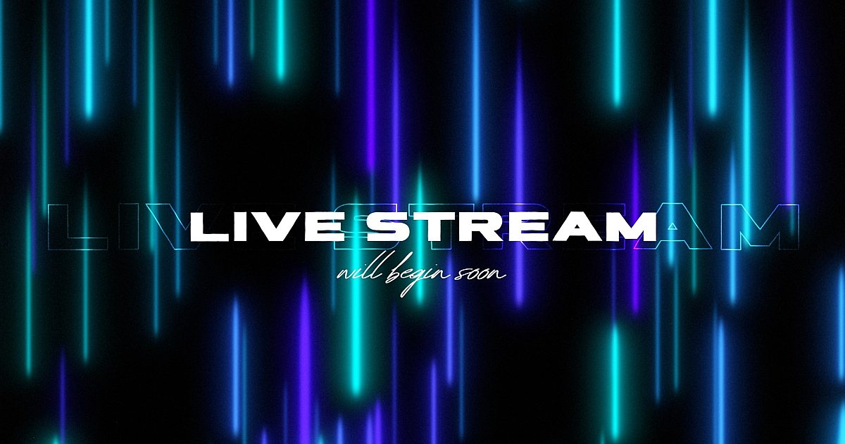 Neon Rain Live Stream | Still Background