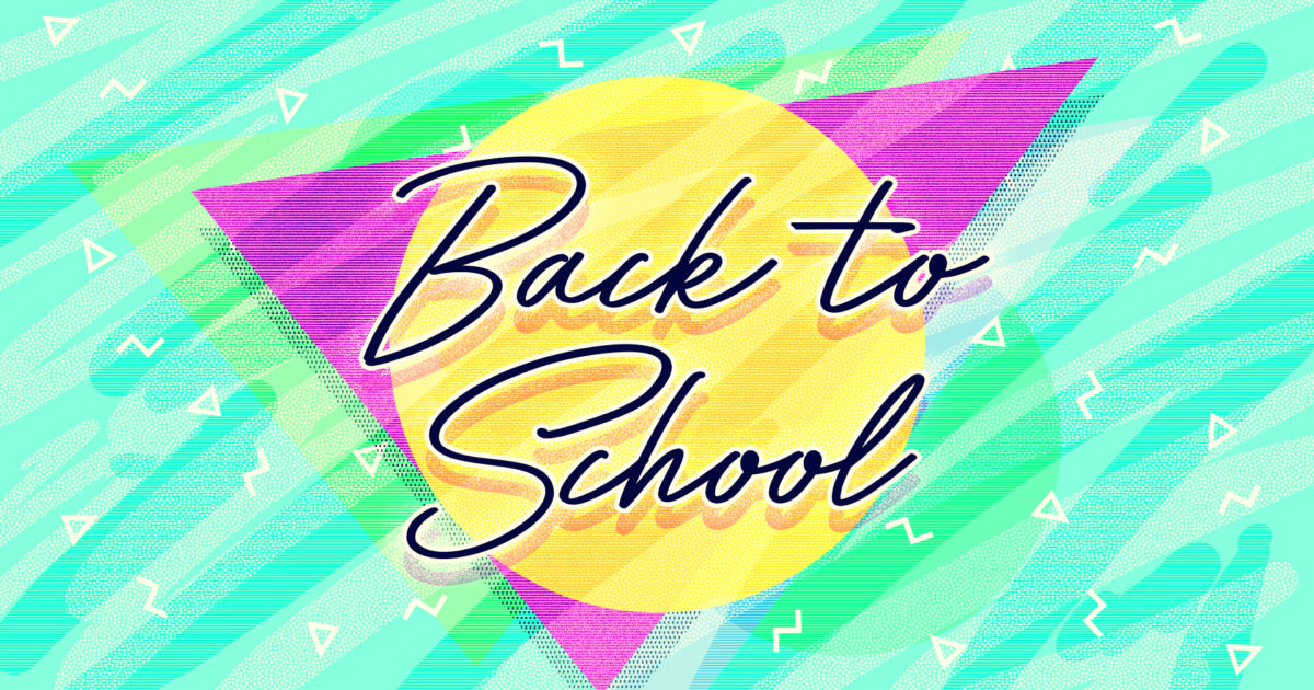 Neon Back To School Still | Still Background