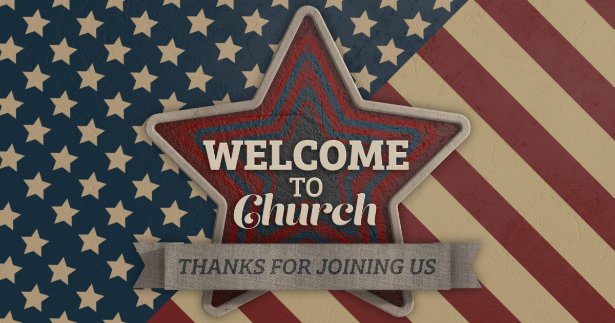 Old Fashioned America Welcome Still Background