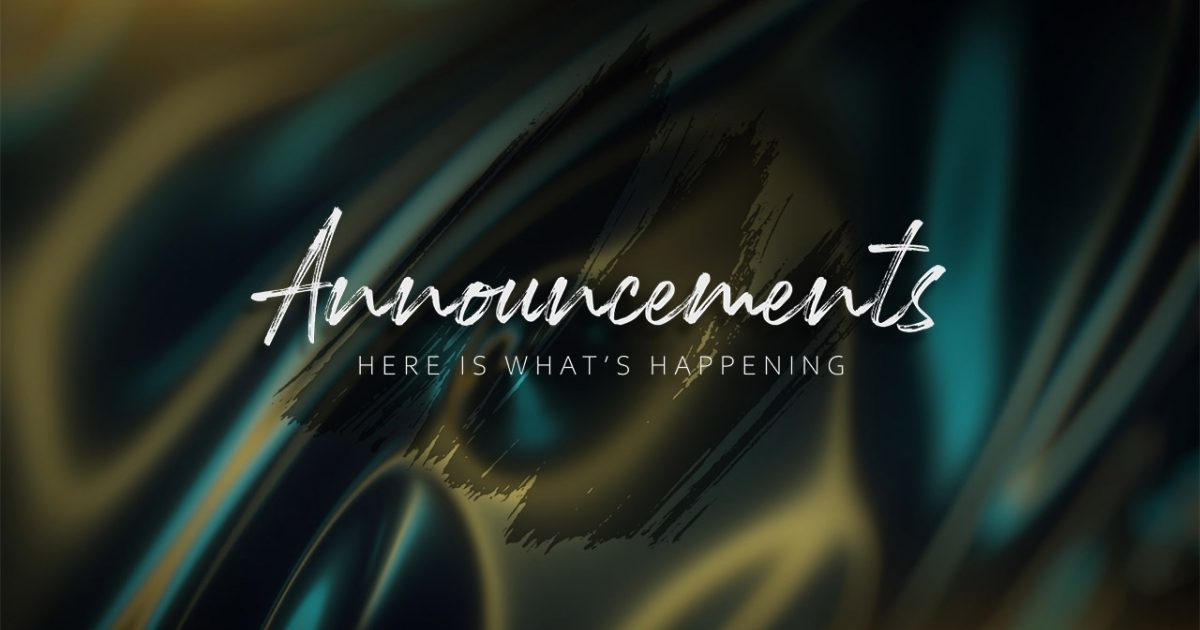 Online Church Announcements Still Vol 2 | Still Background