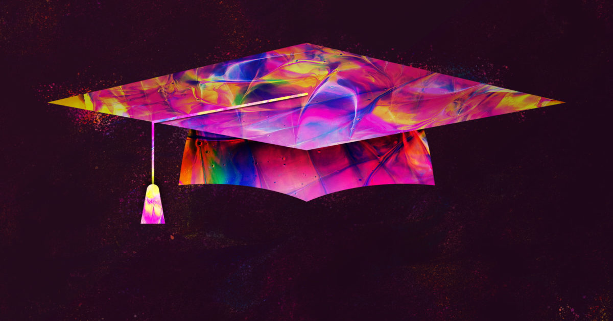 Painted Graduation 02 Background